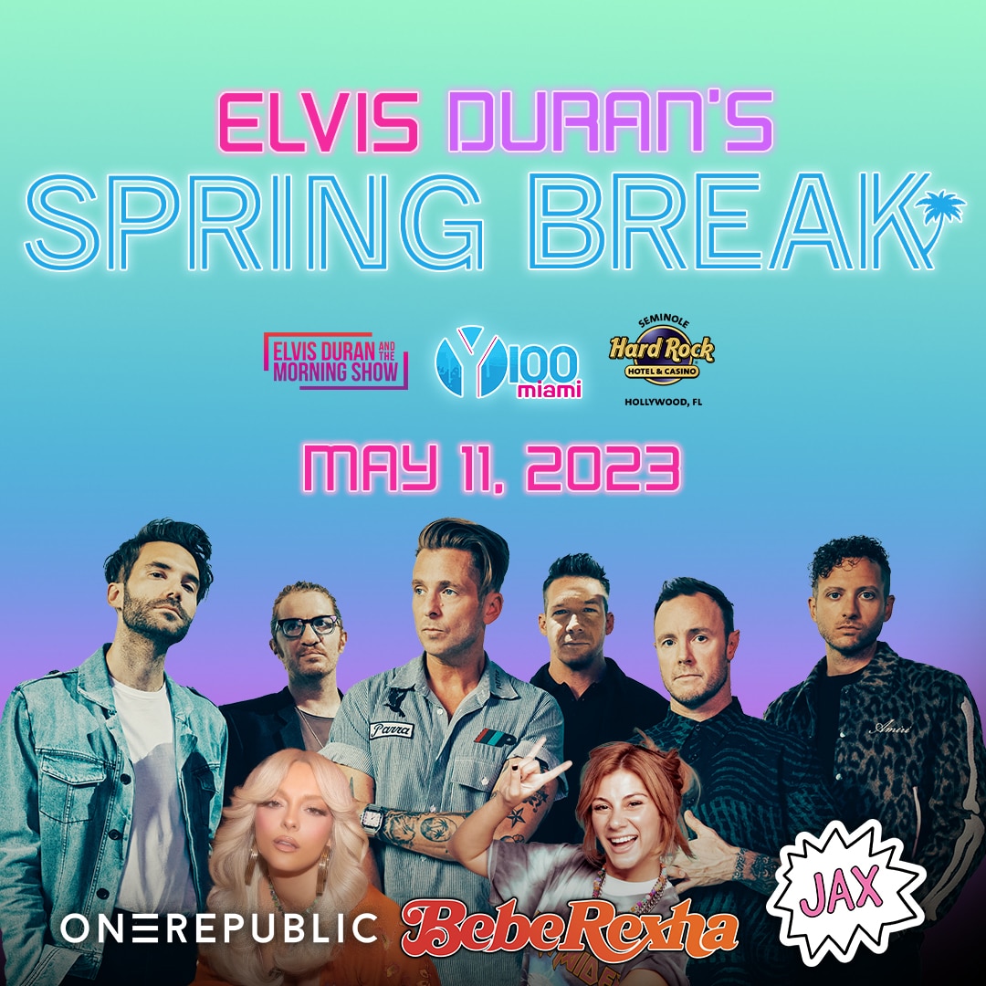 Elvis Duran’s Spring Break Featuring OneRepublic adds Bebe Rexha and Jax