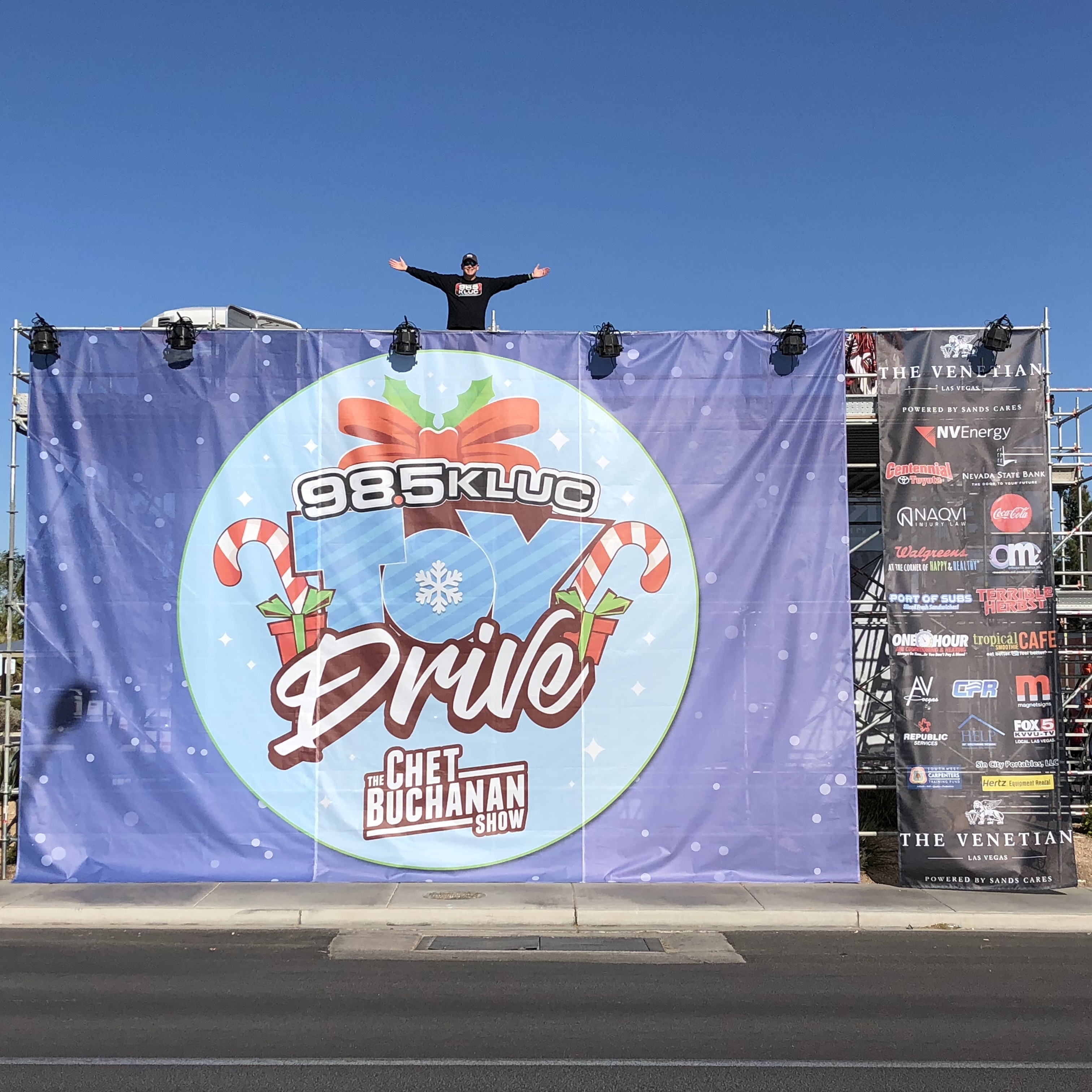Record Setting Year In Las Vegas For KLUC Chet Buchanan Show Toy Drive